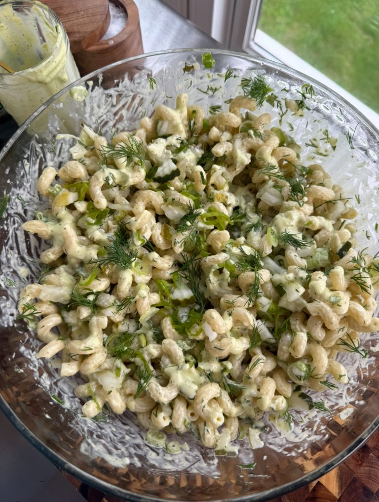 Dill Pickle Ranch Pasta Salad - Rachaell's Recipes