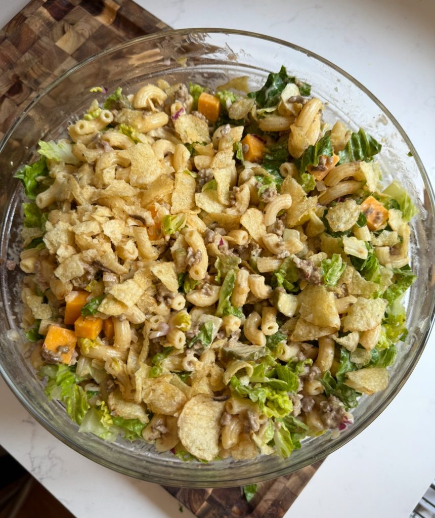 Big Mac Pasta Salad - Rachaell's Recipes