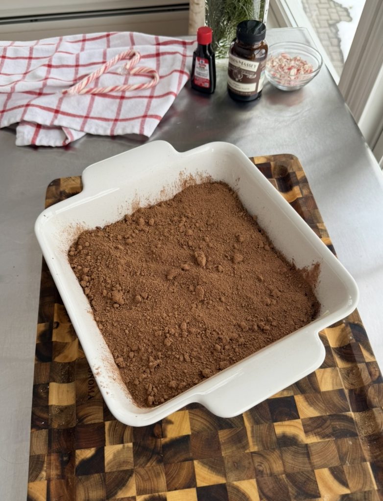 Peppermint Chocolate Pudding Cake - Rachaell's Recipes